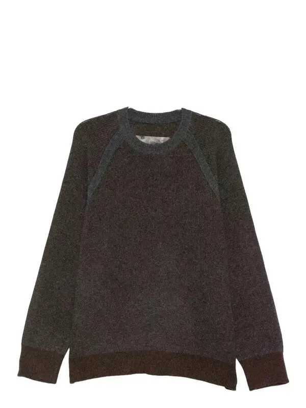 ZIGGY CHEN Braided-cord Raglan Sweater - Brown
