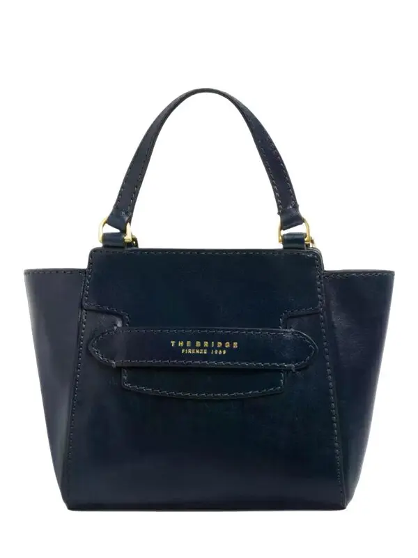 THE BRIDGE Leather Shoulder Bag - Blue