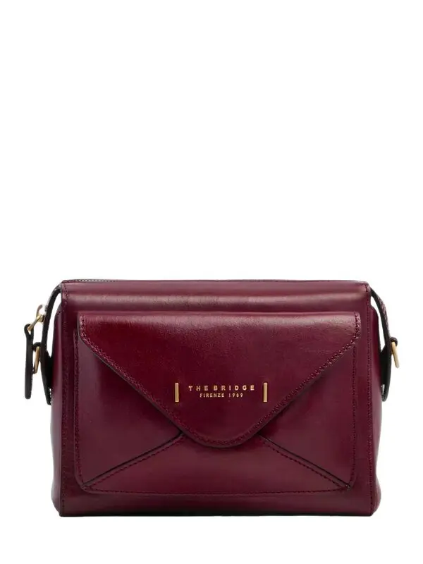 THE BRIDGE Leather Crossbody Bag - Red