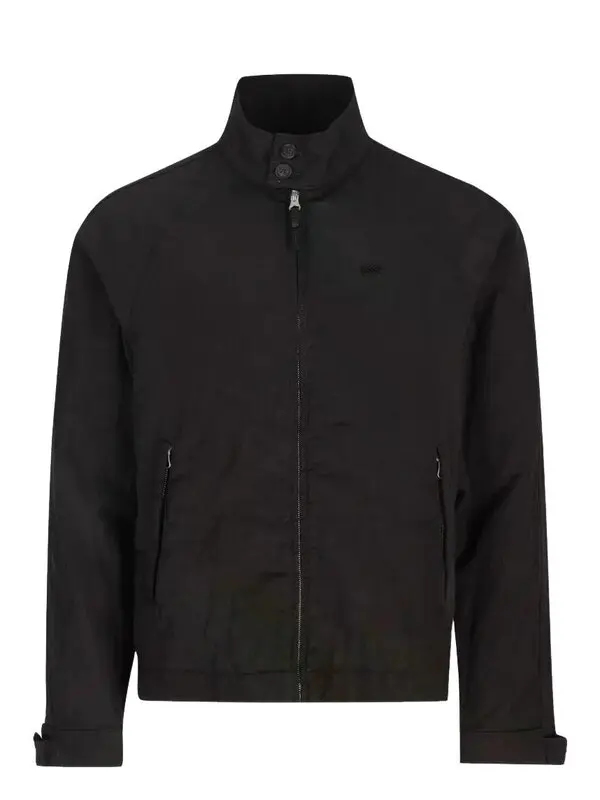 MASSIMO OSTI STUDIO Raglan Sleeve High-neck Jacket - Black
