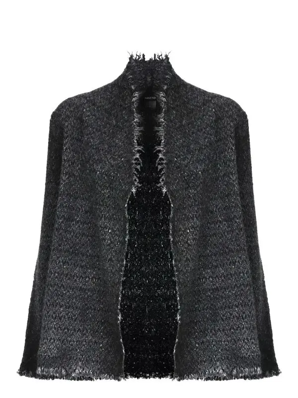Avant Toi Raw-edge Cardigan - Grey