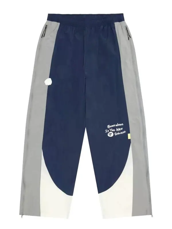 AAPE BY *A BATHING APE Aapeunvs Colour-block Track Pants - Blue