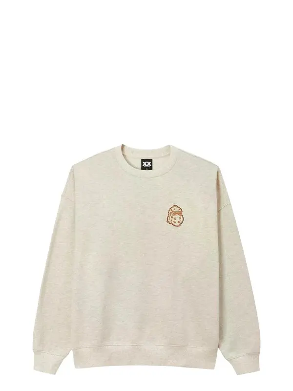 FINGERCROXX Embroidered Cotton Sweatshirt - Neutrals