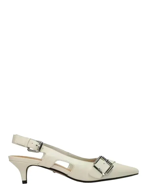 MEXX Tyra Suki Slingback Pumps With Buckle Detail - Neutrals