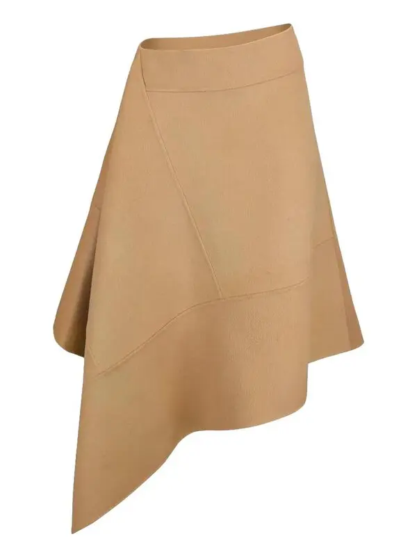 Michael Kors Asymmetric Midi Skirt - Brown