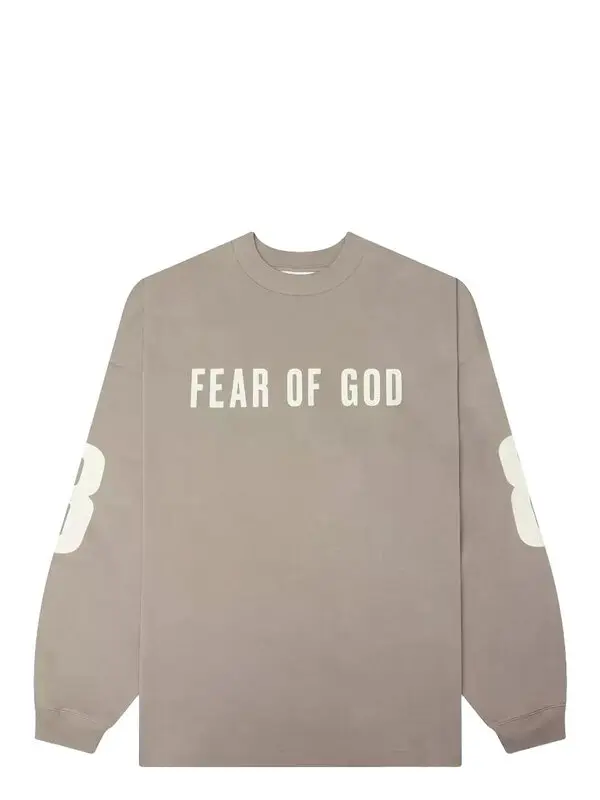 Fear Of God Logo-print Long-sleeve T-shirt - Grey