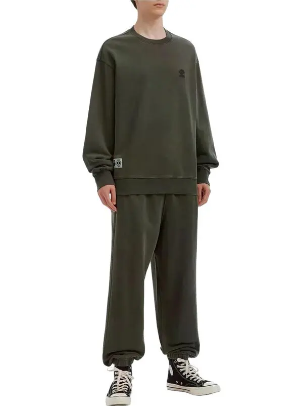 FINGERCROXX Cotton Crewneck Sweatshirt - Green