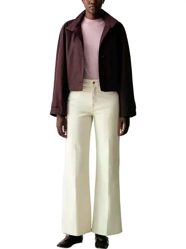 Marc O'polo Ribbed High Neck Long Sleeve Sweater - Pink