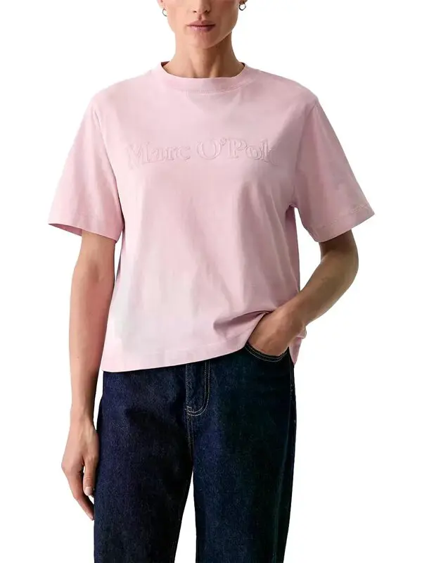 Marc O'polo Logo Embroidered T-shirt - Pink