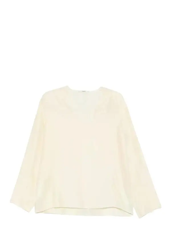Barena Venezia Livietta V-neck Long-sleeve Blouse - Neutrals