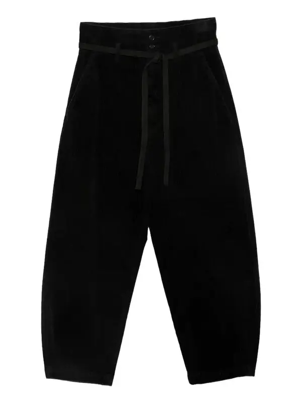 Barena Venezia Candiano Corduroy Belted Trousers - Black