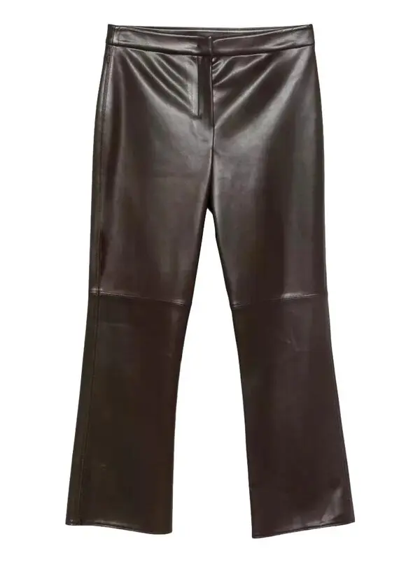 Max Mara Leather Trousers - Brown