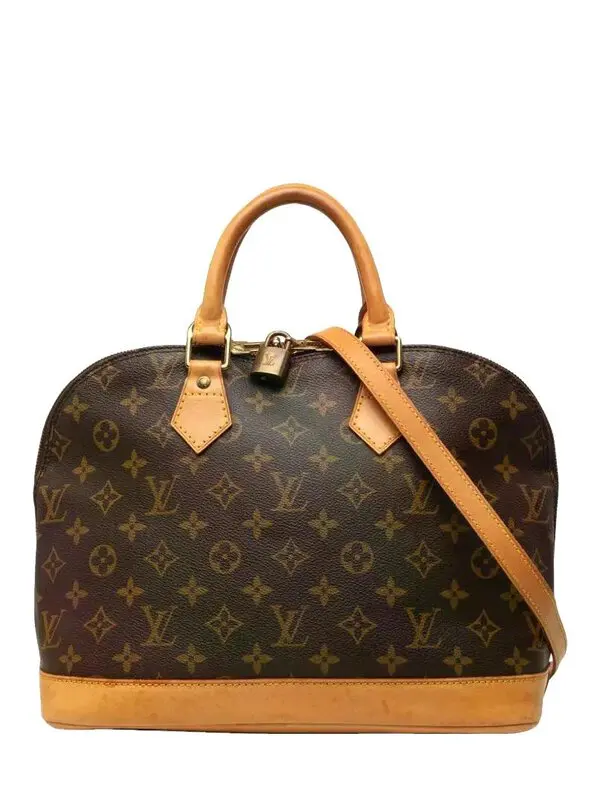 LOUIS VUITTON Monogram Alma Pm Handbag - Brown