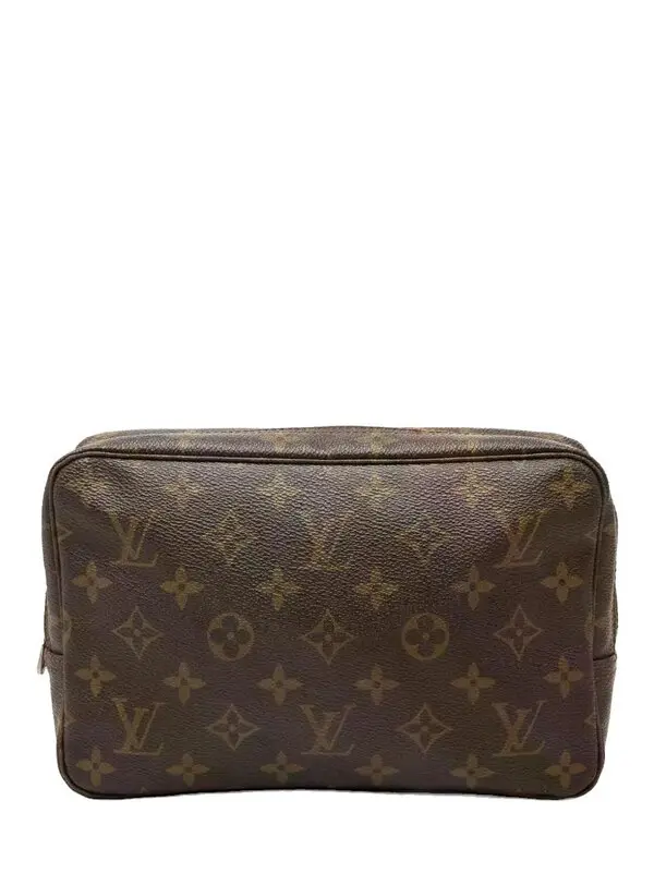 LOUIS VUITTON Monogram Canvas Trousse Toilette 23 Clutch Bag - Brown