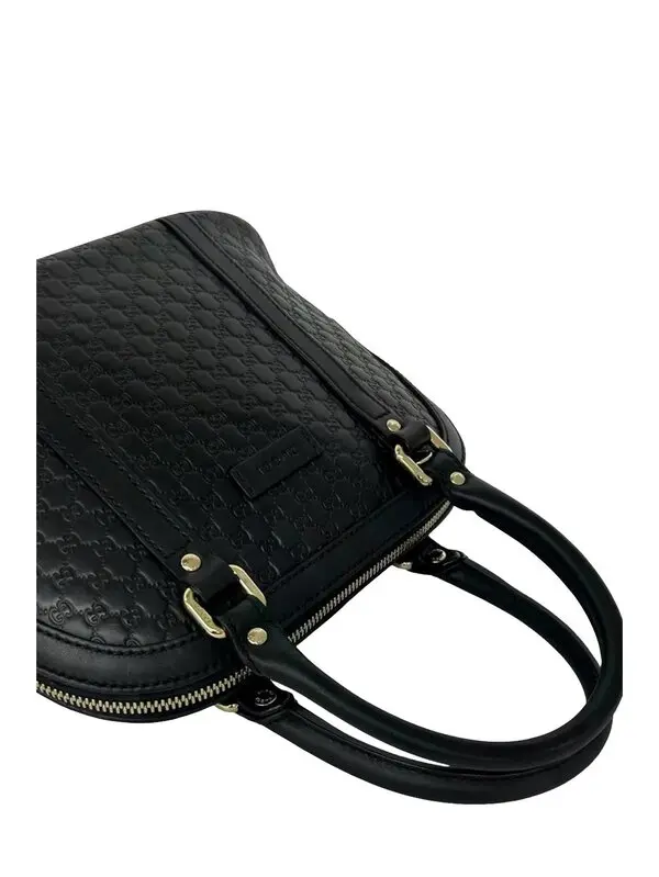 Gucci Mini Microssima Dome Satchel - Black