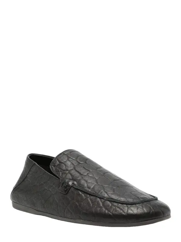 Sofie D'hoore Fenix Croc-effect Leather Loafers - Black