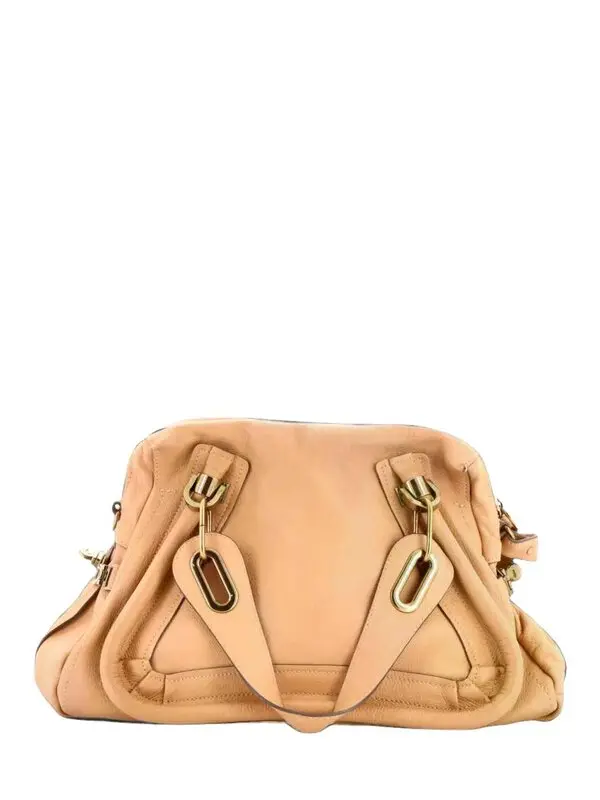 Chloé Paraty Leather Medium Satchel - Neutrals