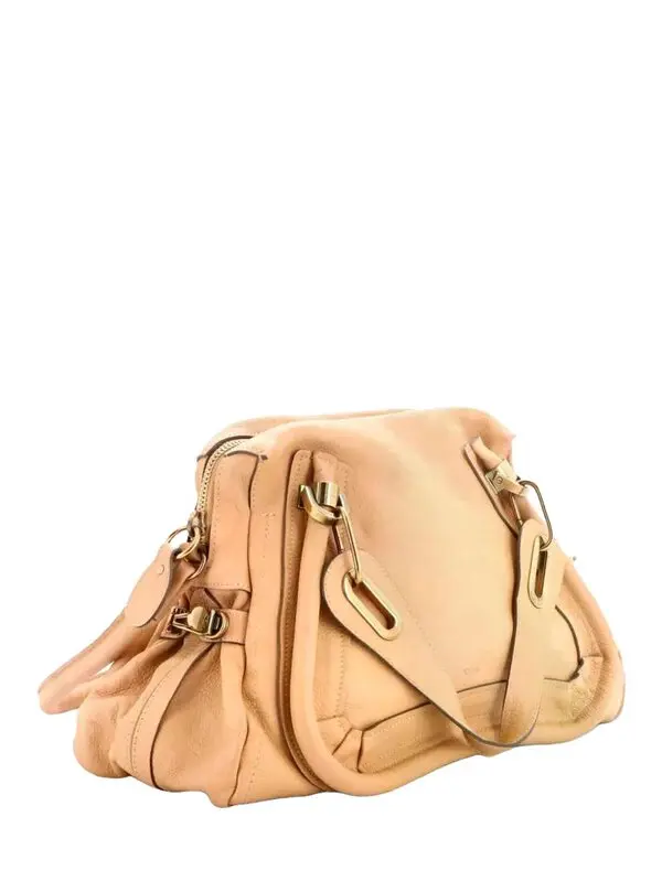 Chloé Paraty Leather Medium Satchel - Neutrals