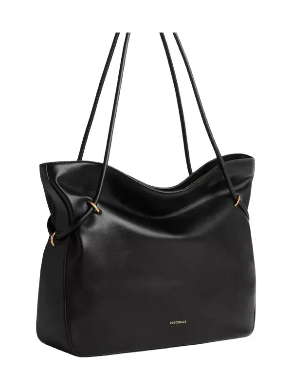 COCCINELLE Lizzie Leather Shoulder Bag - Black