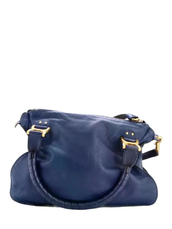 Chloé Marcie Leather Medium Satchel - Blue
