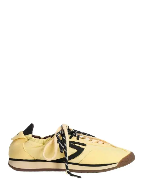 PURAAI Panther Logo Patch Sneakers - Yellow