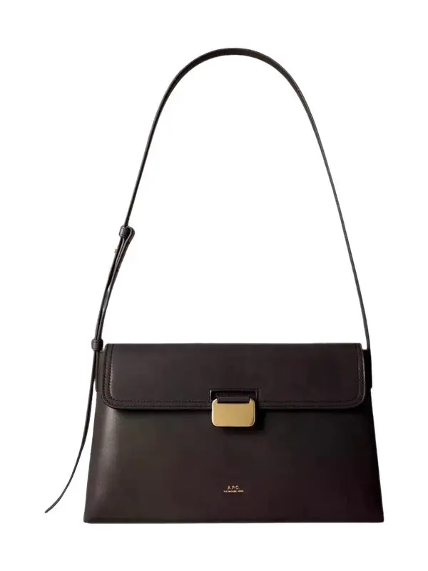 A.p.c. Simone Leather Shoulder Bag - Brown