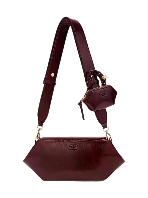 GANNI Bou Bag East/west Shine - Red