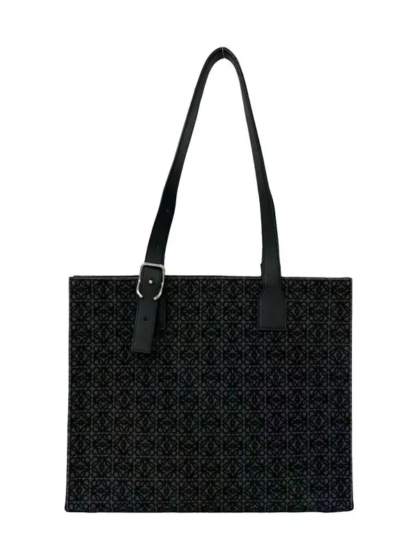Loewe Anagram Canvas Tote Bag - Black