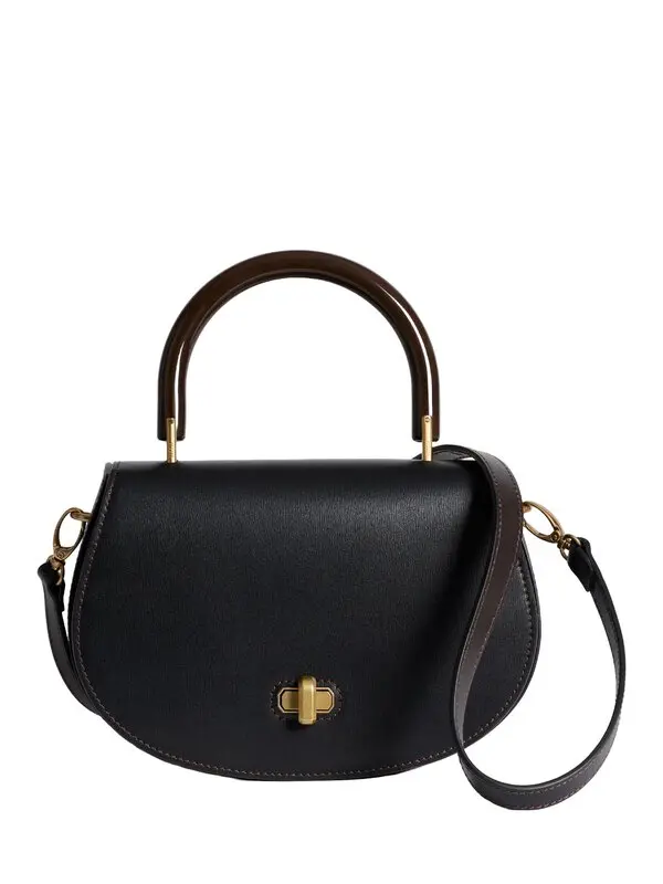 ME+EM Resin Top Handle Bag - Black