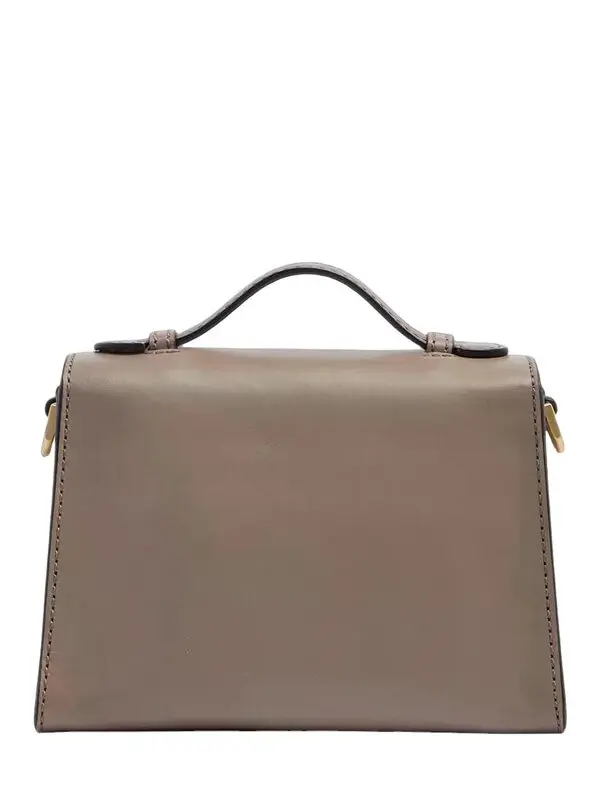 THE BRIDGE Leather Tote Bag - Grey