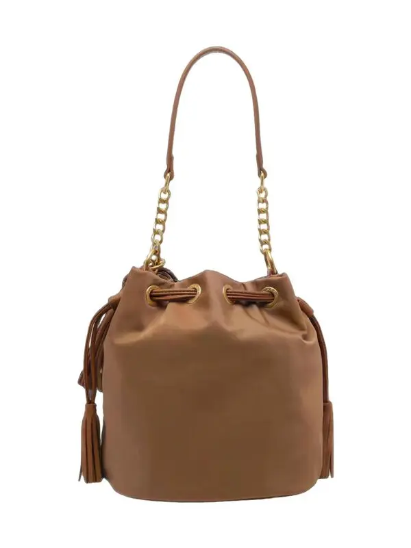 LA CARRIE Dark Wave Bucket Bag - Brown