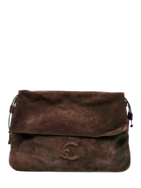 COCCINELLE Lidia Medium Suede Shoulder Bag - Brown
