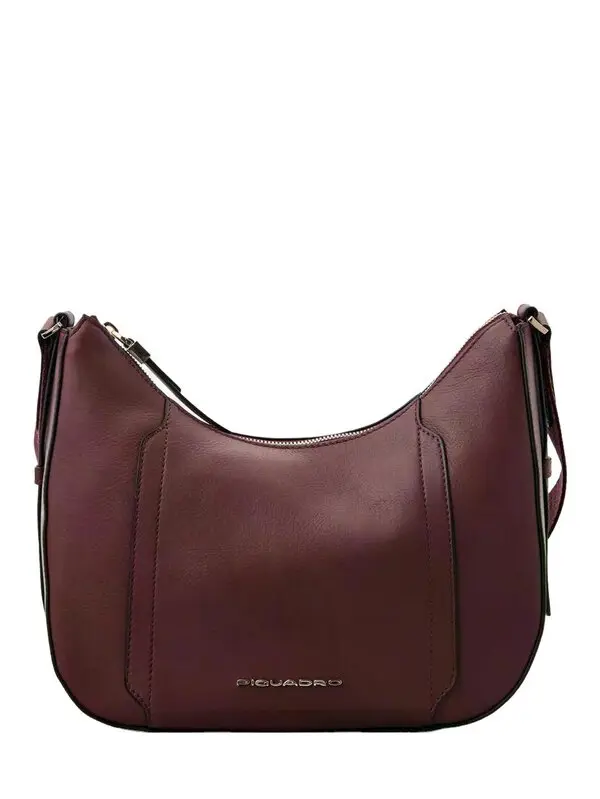 PIQUADRO Leather Shoulder Bag - Red