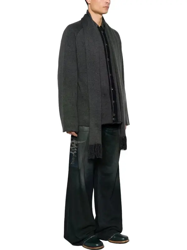 ZIGGY CHEN Knitted Cardigan - Grey