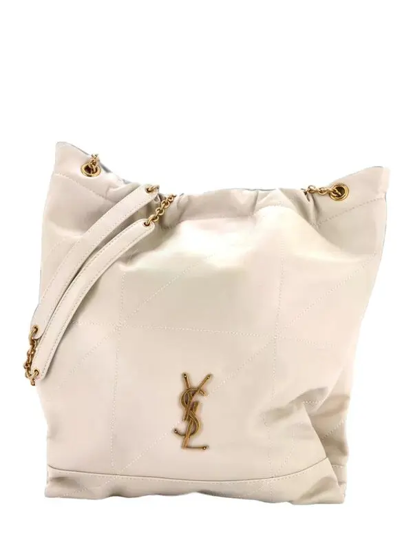 Saint Laurent Jamie 4.3 Pouch Quilted Leather Shoulder Bag - Neutrals