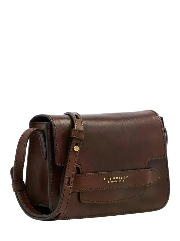 THE BRIDGE Leather Crossbody Bag - Brown