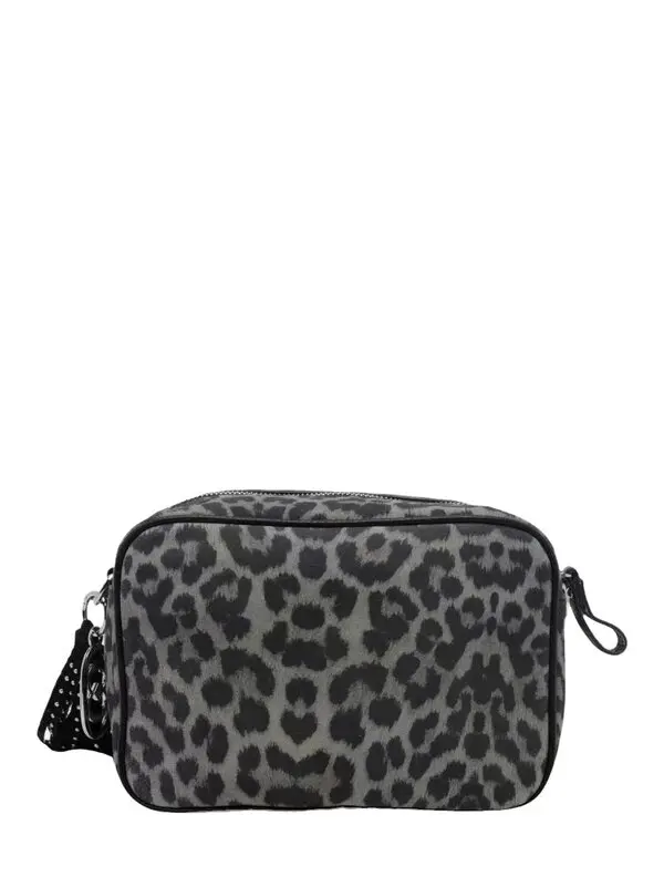LA CARRIE Leopard-print Crossbody Bag - Grey