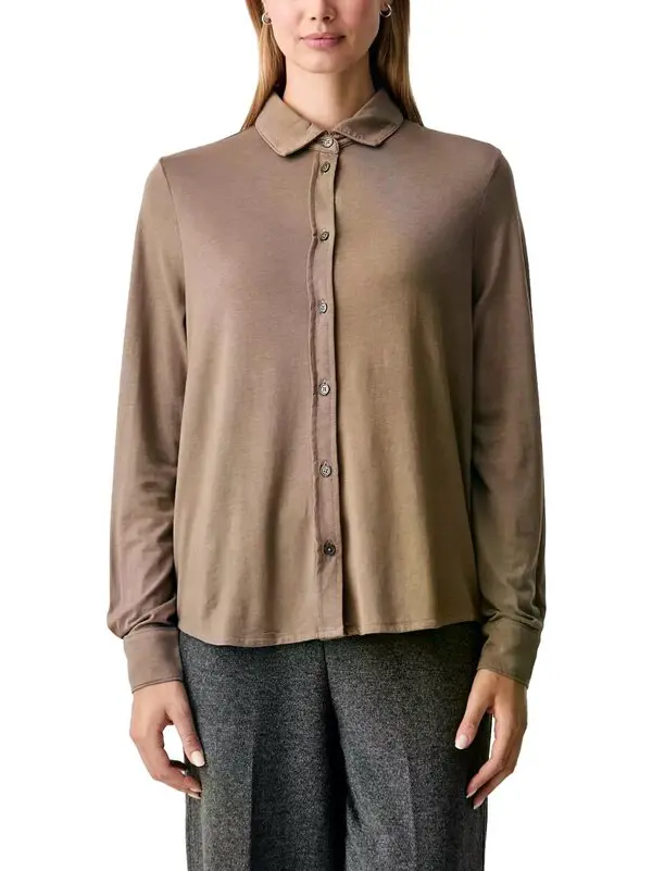 Marc O'polo Long-sleeve Button-up Shirt - Brown