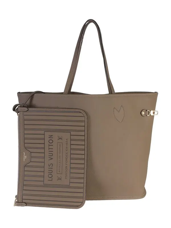 LOUIS VUITTON Monogram Canvas Neverfull Tote Bag - Gray