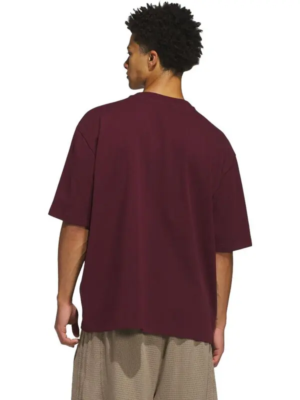 Adidas Basketball Single Jersey Tee - Maroon