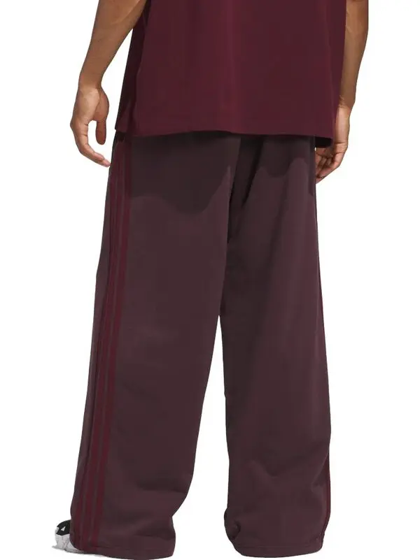 Adidas 3-stripe Fleece Track Pants - Maroon