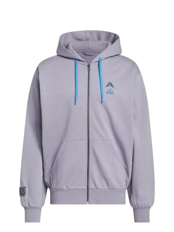 Adidas Anthony Edwards Foundation Full Zip Hoody - Slate