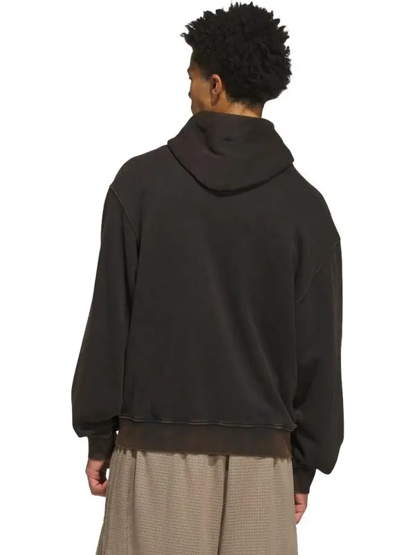 Adidas Basketball Washed Fleece Hoodie - Black