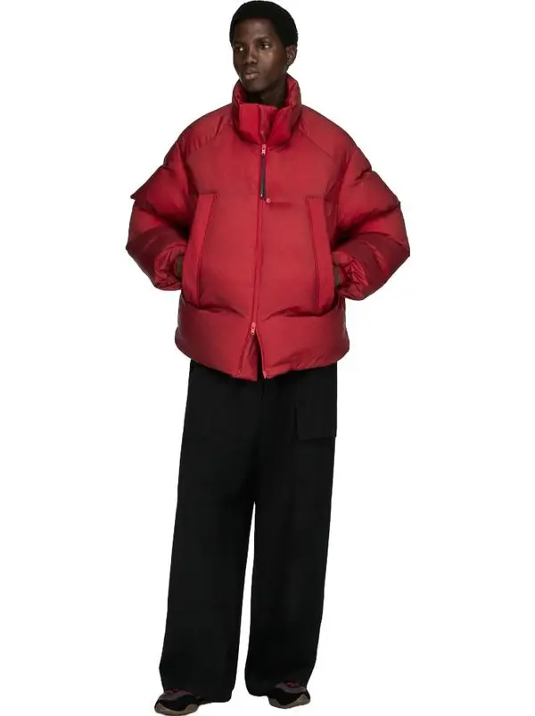 Adidas Y-3 Hooded Puffer Jacket - Active Maroon