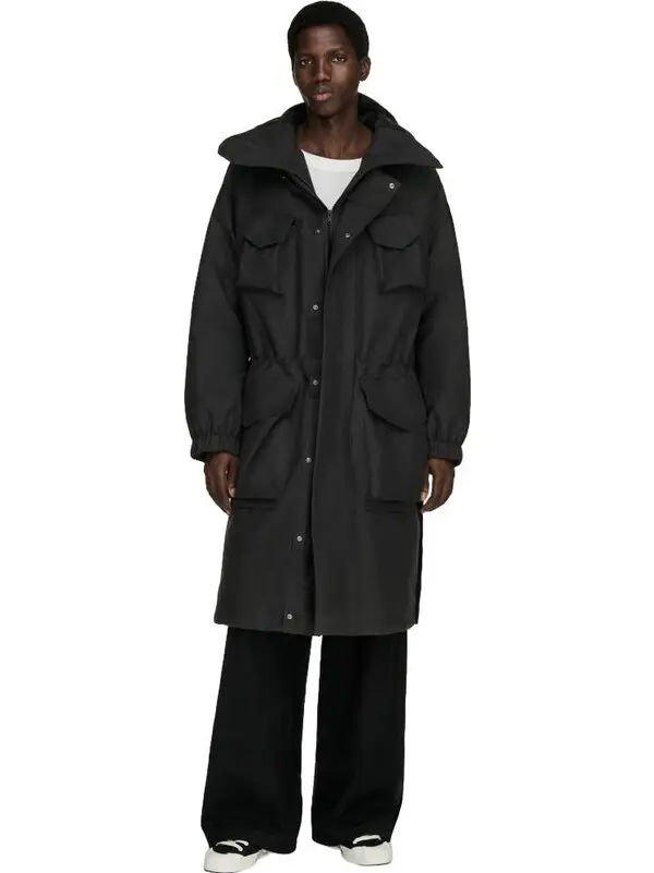 Adidas Y-3 Gtx Padded Hooded Coat - Onyx