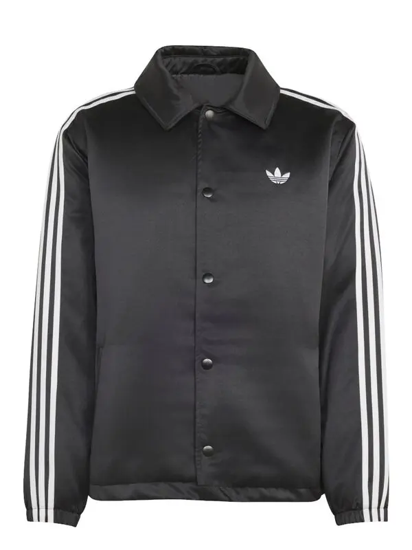 Adidas 3-stripes Satin Padded Jacket - Black