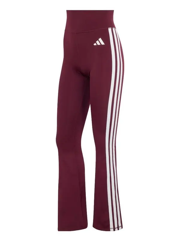 Adidas 3-stripes Flared Leggings - Maroon
