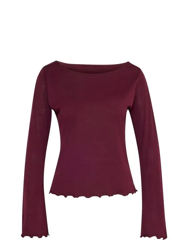 Adidas Motion Long Sleeve T-shirt - Maroon