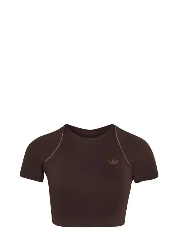 Adidas Originals Sport Superstar Bra Tee - Aurora Coffee