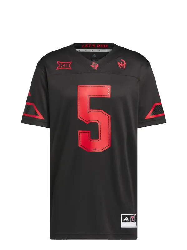 Adidas Mahomes X Texas Tech Premier Jersey - Black